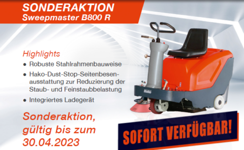 Sonderaktion Sweepmaster B800R | Wagner Kommunal- und Reinigungstechnik